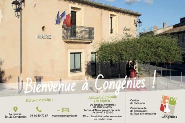 Accueil des nouveaux arrivants | Mairie de Congénies